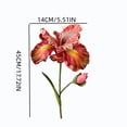 Anckoeil Artificial Flowers Stem, Single Fake Iris Bloom with Bud, Soft ...