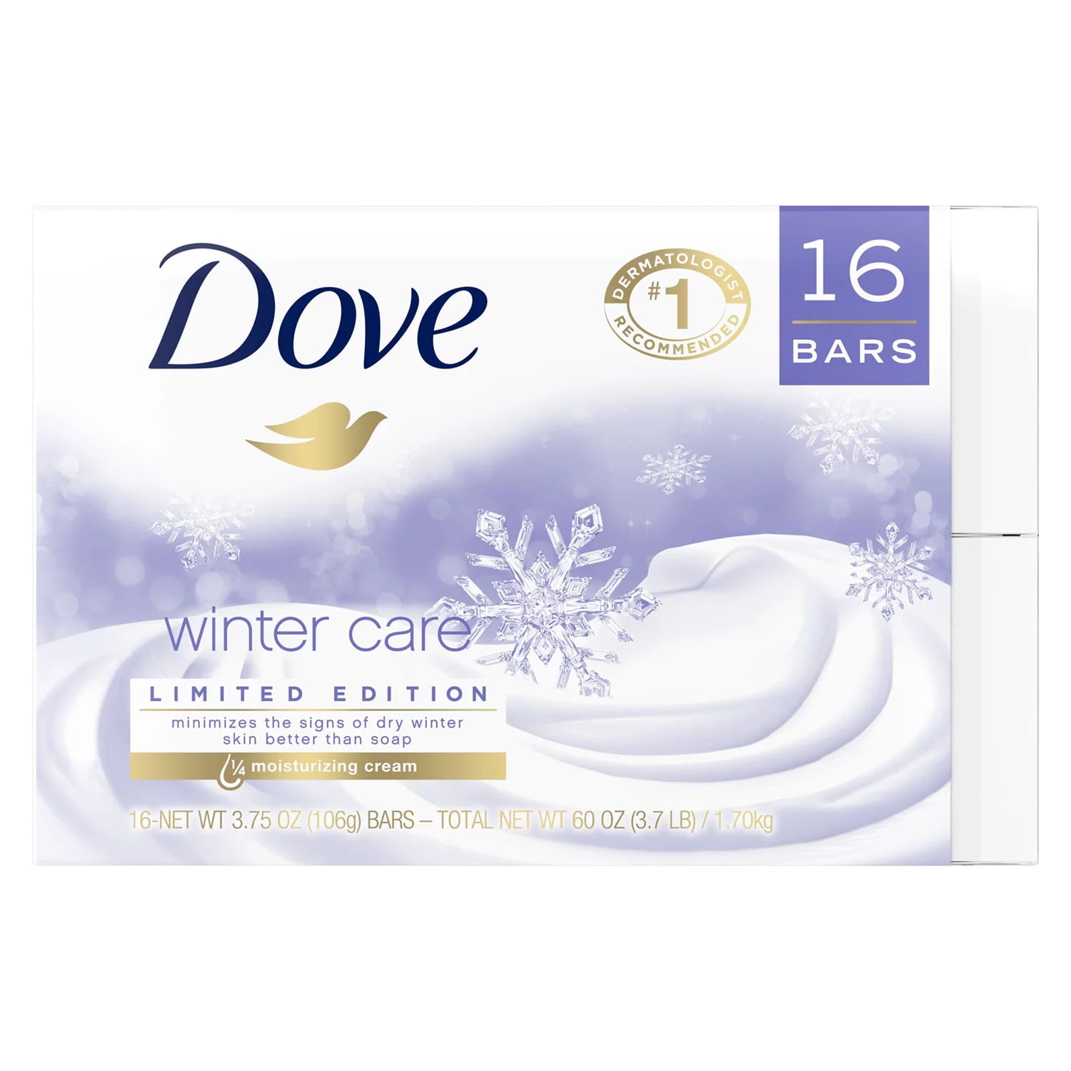 Dove Winter Beauty Bar, 3.75 Ounce (16 Pack) - Walmart.com