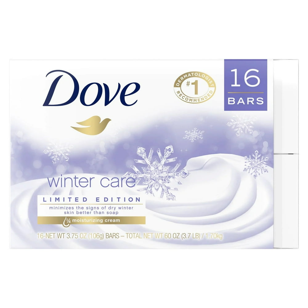 Dove Winter Beauty Bar, 3.75 Ounce (16 Pack) - Walmart.com - Walmart.com