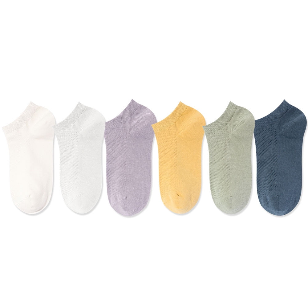 Women's ultra-thin socks Bamboo shallow sleeveless breathable low ankle ...