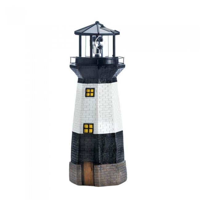 Solar Lighthouse Garden Statue with Rotating Light - Walmart.com