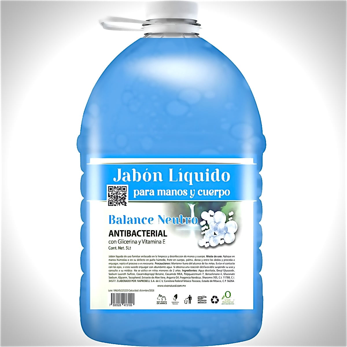 Jabón Líquido VivoNatural Antibacterial para Manos y Cuerpo aroma ...