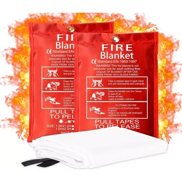 Gofire Fiberglass Fire Blanket 39x39 Inches for Emergency Fire ...