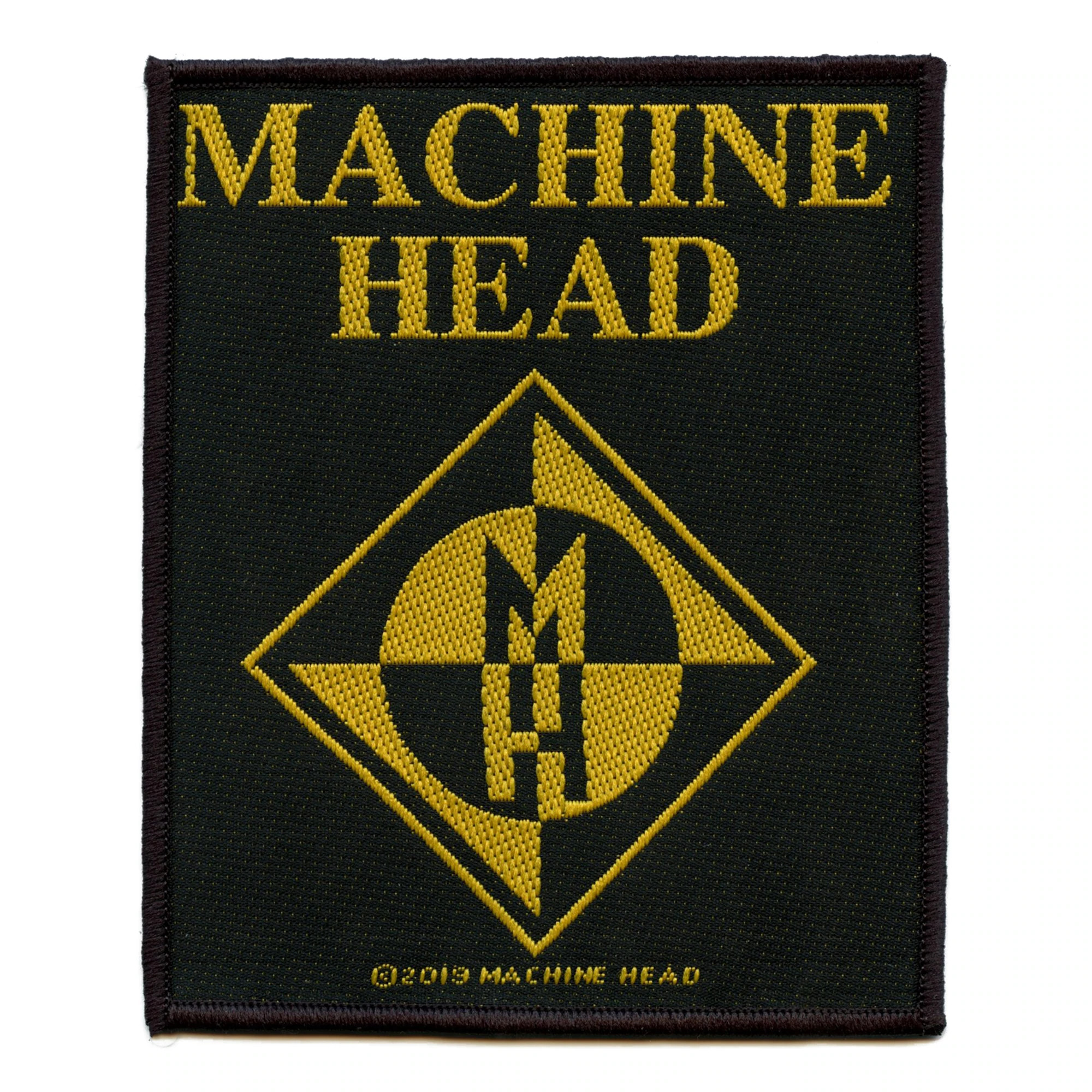Machine Head Diamond Patch Yellow Music Logo Woven Iron On - Walmart.com