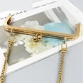 1-5Pcs 20/25cm Purse Frame Kiss Clasp Metal Square Smooth Handles For ...