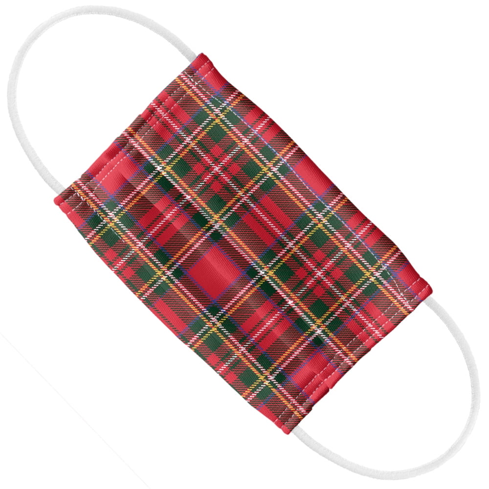 Kids Red Tartan Plaid 1-Ply Reusable Face Mask Covering - Walmart.com