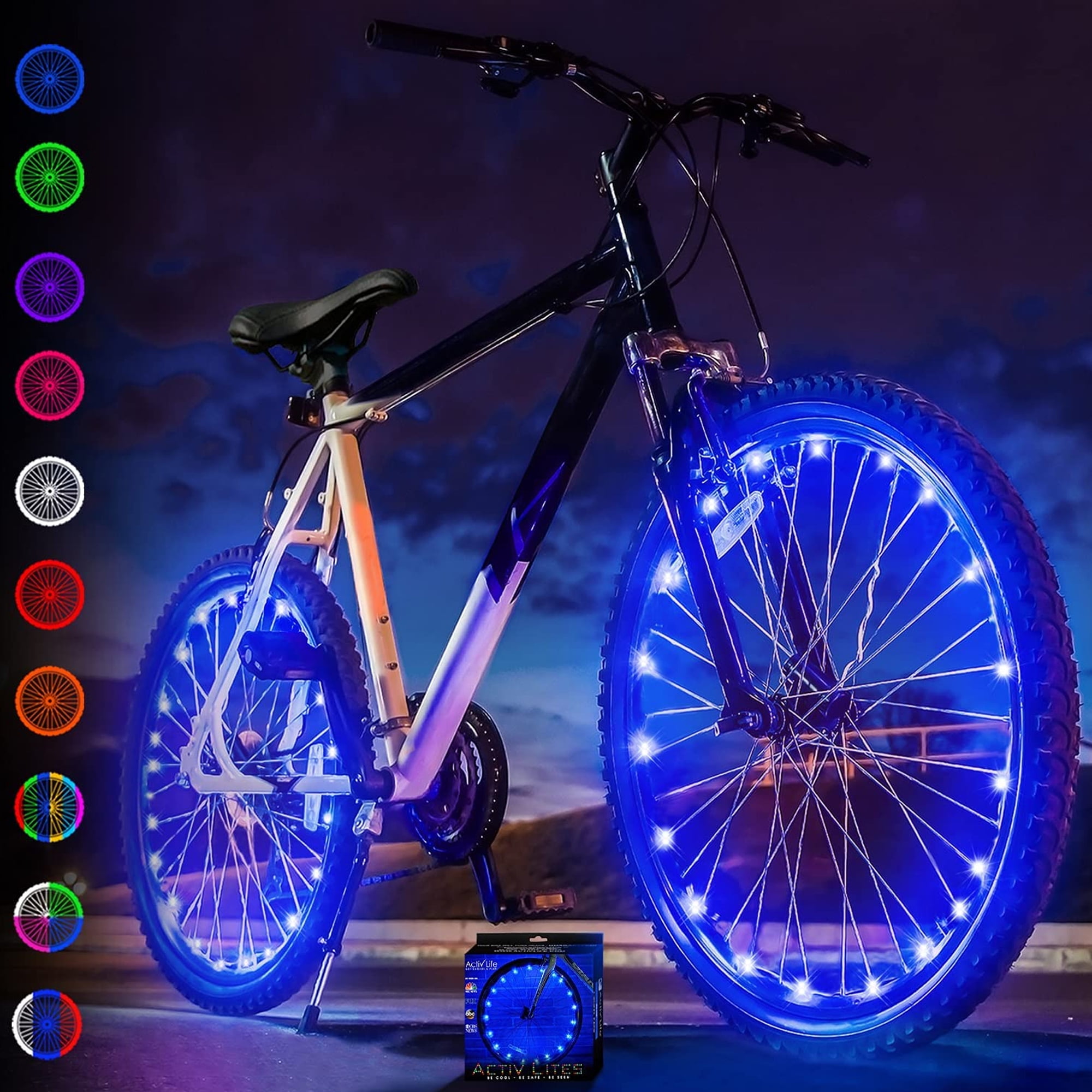 Activ Life LED Bike Wheel Lights Bicycle Spoke Light for Night Riding ...