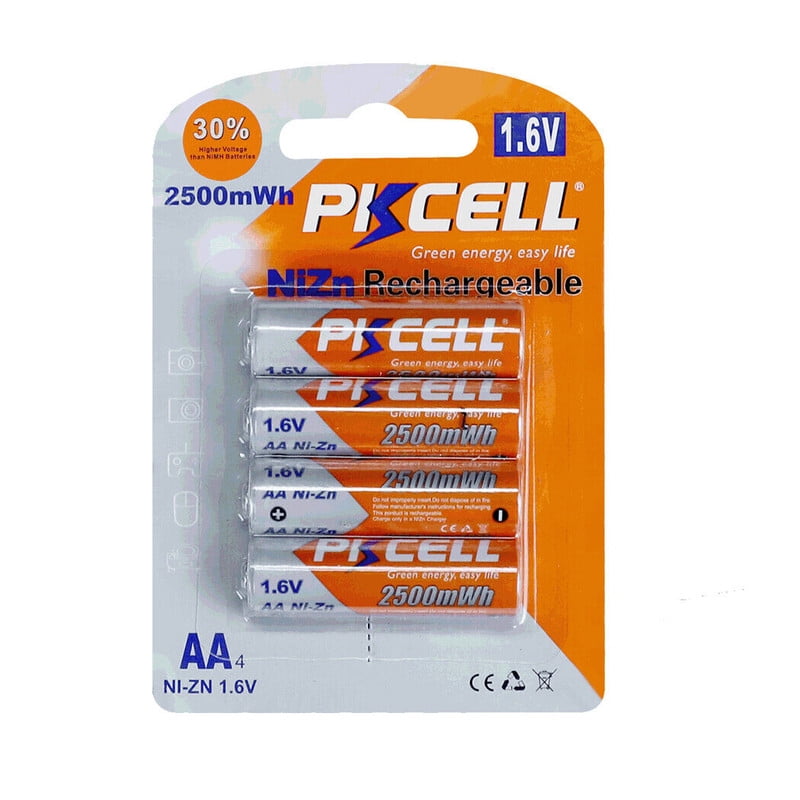 Click here for Pkcell Rechargeable Aa Batteries Nizn Double A 1.6... prices