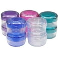 Equate Travel Storage Jar for Toiletries, 2 Count, Assorted Colors ...