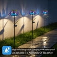 1pc Solar Wind Spinner Outdoor Metal - Kinetic Lotus Flower Garden ...