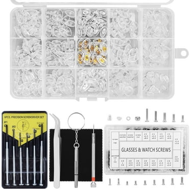 EEEkit Eyeglass Repair Kit, Eyeglass Screws Nose Pads, Precision ...