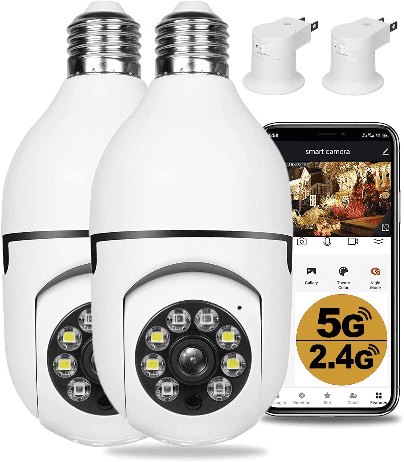 Light Bulb Camera 3 0MP Wireless 5G 2 4 GHz WiFi Security Camera Tuya Light Bulb Camera 3 0MP Wireless 5G 2 4 GHz WiFi Security Camera Tuya