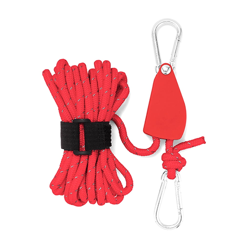 Outdoor Camping Thicken Pulley Rope Adjustable Tent Canopy Rope Lifting ...
