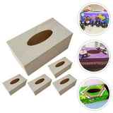 5Pcs Blank Wooden Box Wooden Napkin Holder Crafting Tissue Box Wooden ...