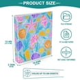 ALAZA Seashell Starfish Paint Hardcover 3 Ring Binder 1.5" D-Rings with ...