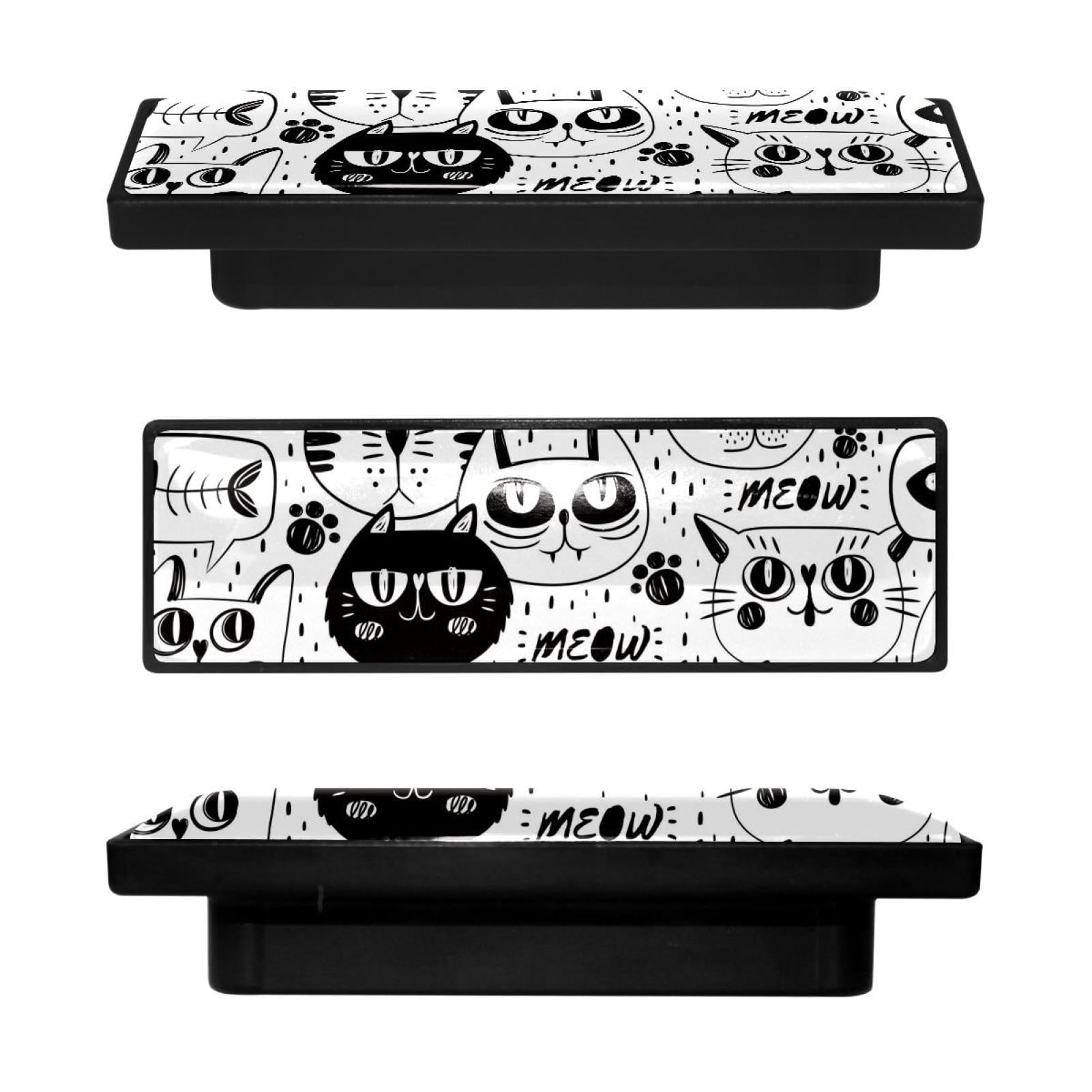 4 Pcs Rectangle Cabinet Handle Cupboard Knob Drawer Pulls Handle White ...