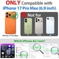 LAPTOM MAX 1 Pack 17 Pro Max Case, Full Body 360 Degree with Built-in ...