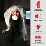 Haunted Hill Farm Lifesize 35" Animatronic Possessed Woman with Lights ...
