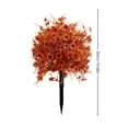 Artificial Violet Ground Stake Outdoor Garden Flower Faux Plant Yard ...
