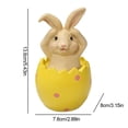 Agiufgs Rabbit Sitting in Eggshell, Adorable Peeking Rabbit Design, for ...