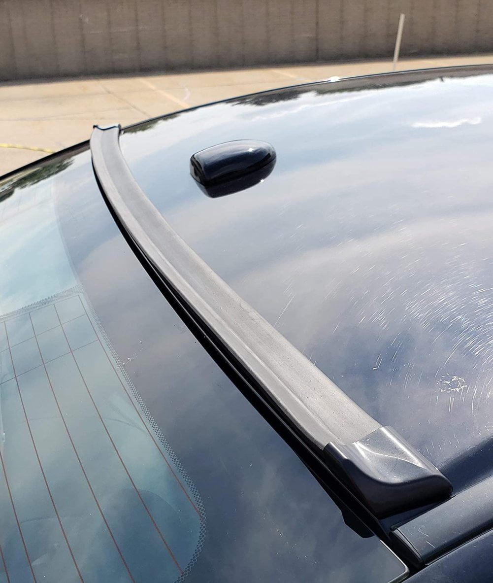 Buy TRUE LINE Automotive Premium Black Roof Spoiler Lip Molding Trim ...