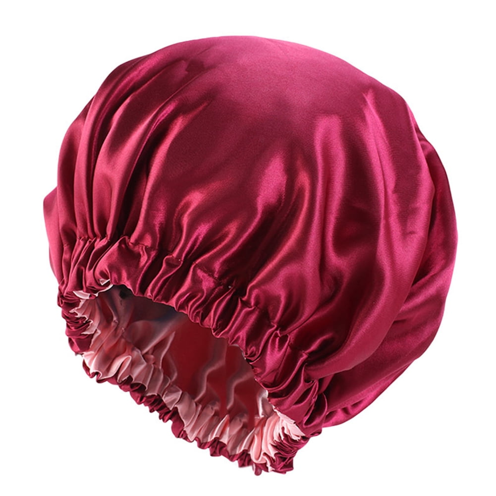 Women Satin Bonnet Sleep Bonnet Cap - Extra Large Double Layer ...
