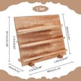 3-Tier Wooden Slant Back Jewelry Display Card Stands Rectangle Jewelry ...
