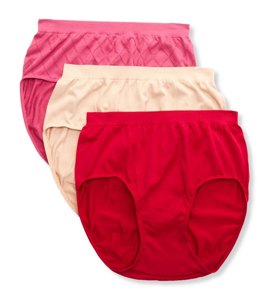 Womens Bali Dfak88 Comfort Revolution Microfiber Brief Panty 3 Pack