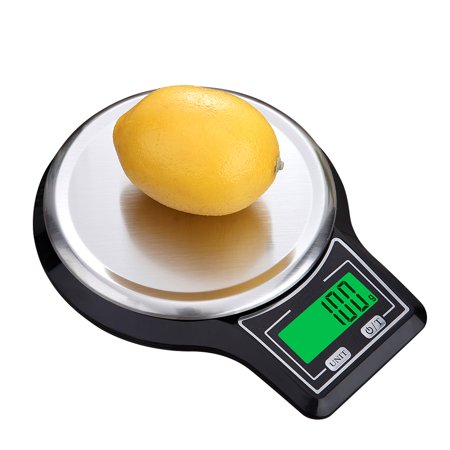 Electronic Digital Kitchen Scale Stainless Steel Weighing Pan Food ...