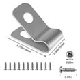 100 Stainless Steel Clips for Fence Wires with Screw Mounts Reliable ...