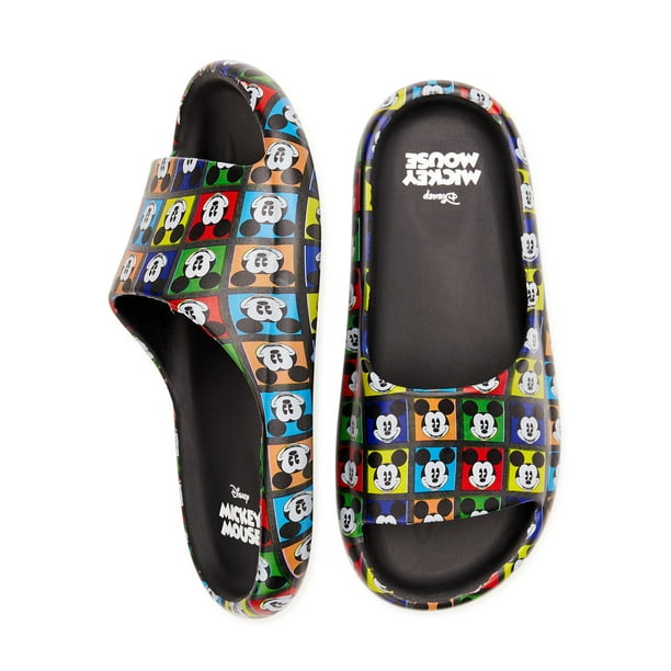 Disney Little & Big Boys Mickey Mouse Slide Sandal, Sizes 13/1-6 ...