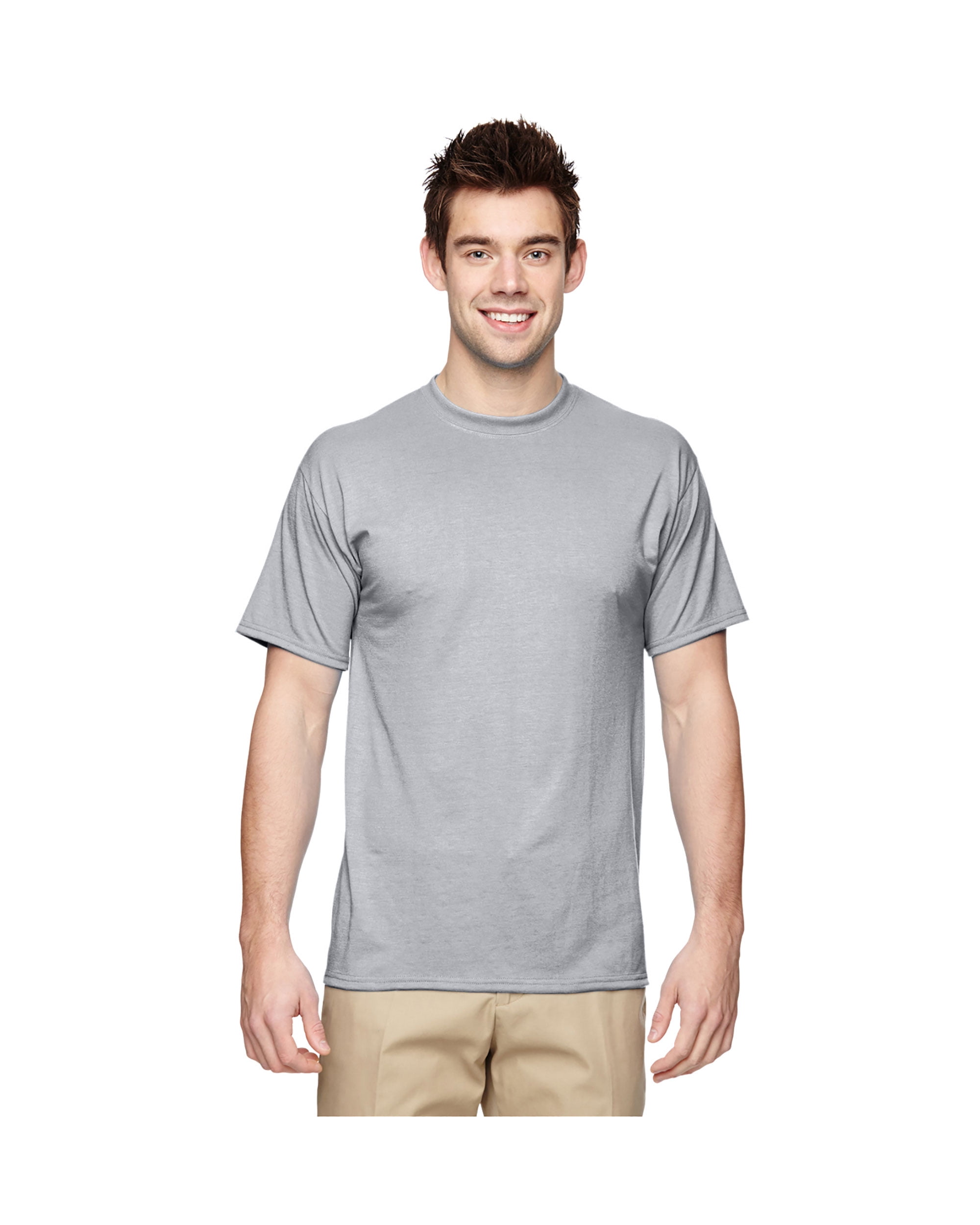 Jerzees Men's Tear Away Label 1X1 Rib Collar T-Shirt, Style 21M ...