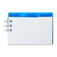 Pen+Gear Ringed Poly Cover Ruled Paper Index Cards, Blue, 3" x 5", 60 ...