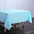 BalsaCircle 70" x 70" Square Polyester Tablecloth Blue - Walmart.com