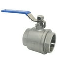 DANSPEED 2-1/2" 2.5 inch Stainless steel Ball Valve Full Port, NPT ...
