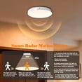 10000mAh Rechargeable Motion Sensor Ceiling Light Indoor, LED Ceiling ...
