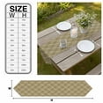 Brown Stripes Table Runner Linen Burlap Table Runner 72 Inches Long ...