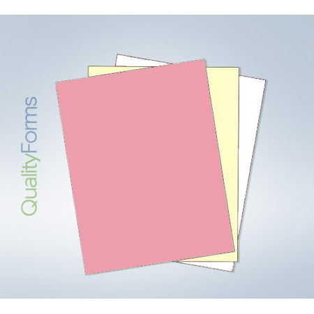 8-1/2 x 11" NCR Laser Carbonless 3 Part Paper - Ream - Reverse ...