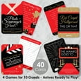 Big Dot of Happiness Red Carpet Hollywood - 4 Movie Night Party Games - 10 Cards Each ...