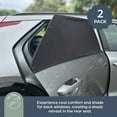 Dreambaby Fitover Car Window Sun Shades for Baby, Stretchable Mesh ...