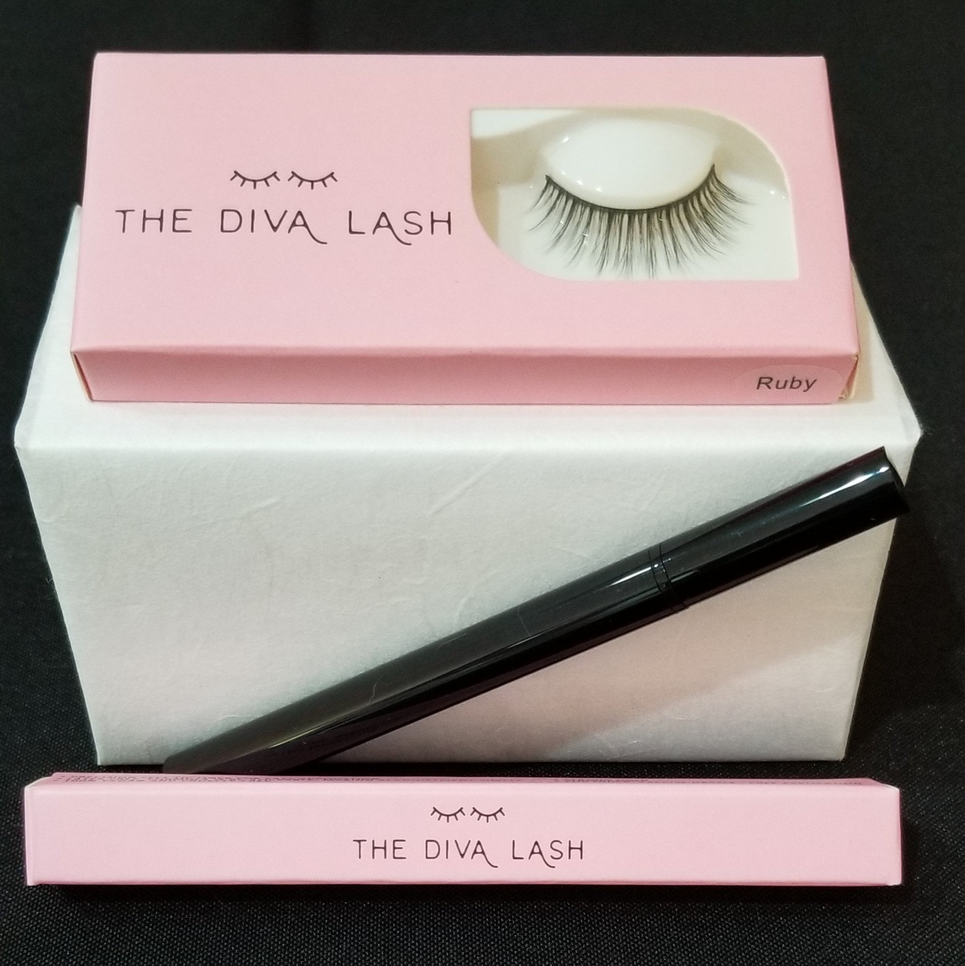 Adhesive Eyelash Kit - Ruby Clear liner - Walmart.com