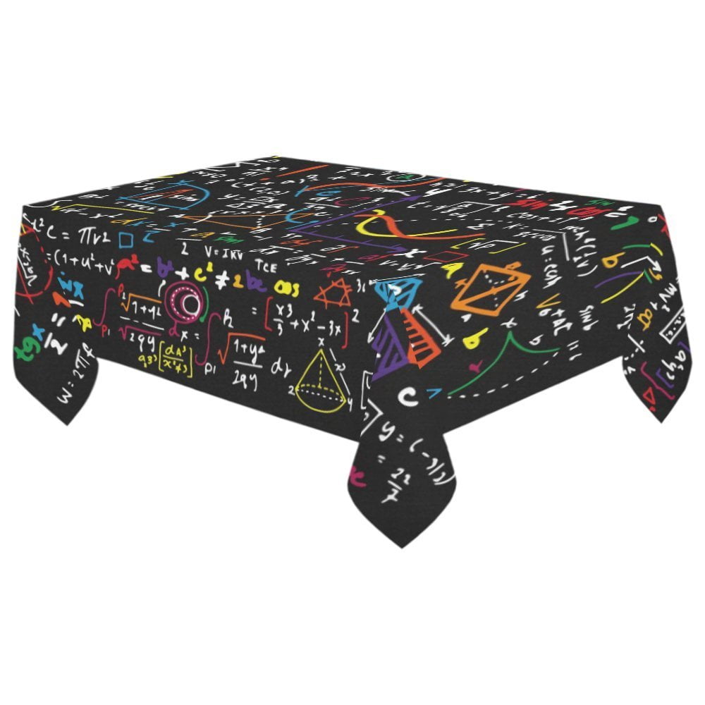 MYPOP Tablecloth Cover Math Linear Mathematics Education Circle Home ...