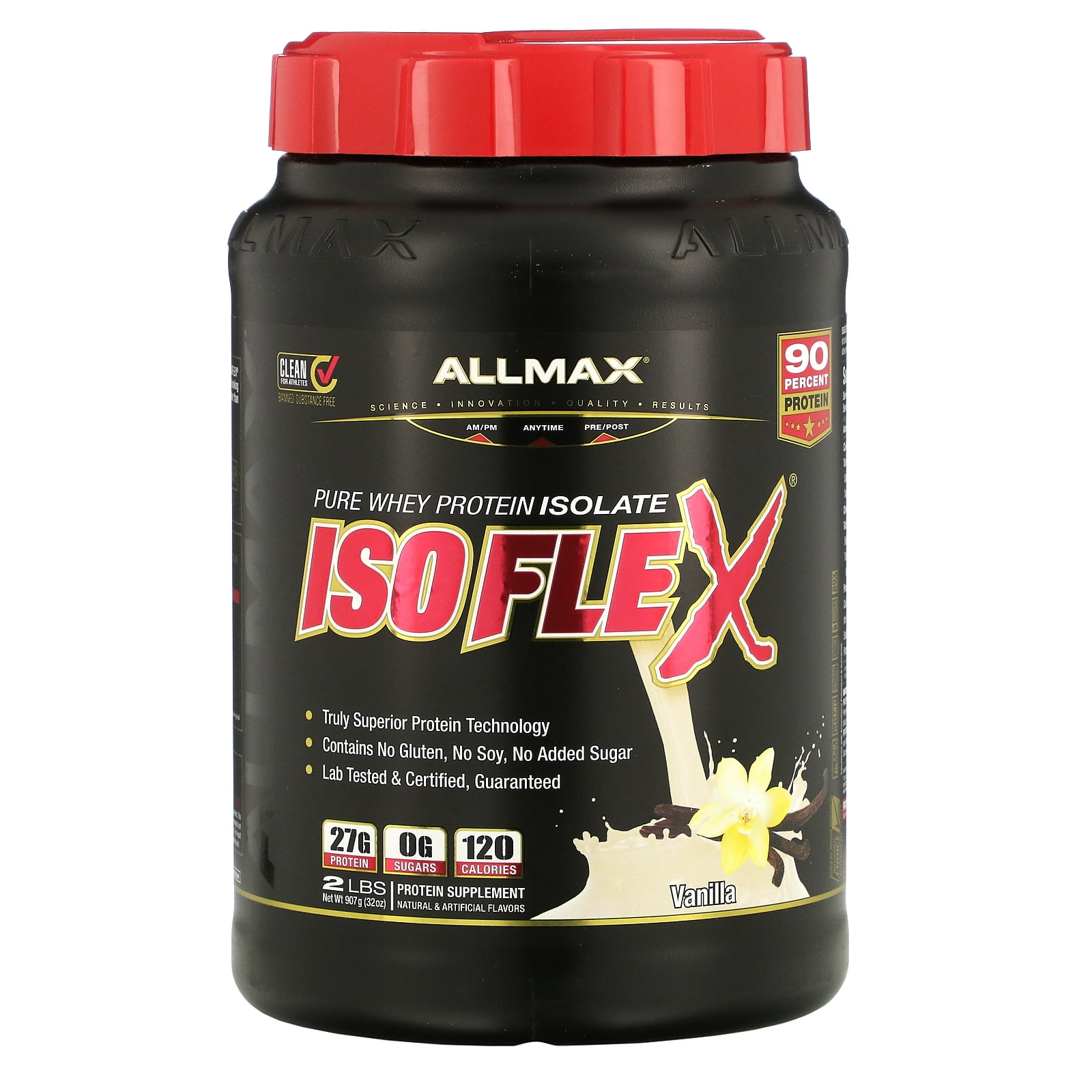 ALLMAX Nutrition Isoflex, Pure Whey Protein Isolate (WPI Ion-Charged ...