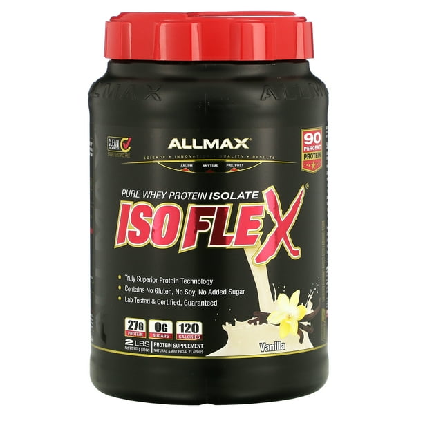 ALLMAX Nutrition Isoflex, Pure Whey Protein Isolate (WPI Ion-Charged ...