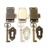 Retro Furniture Drawers Door Lock Set Decorative Lock with Key, Vintage ...