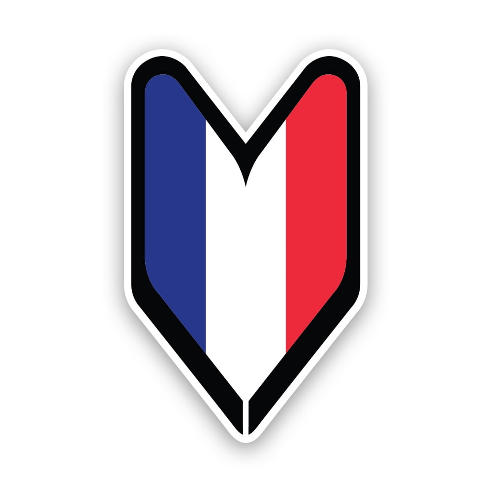 French Driver Badge Sticker Decal - Self Adhesive Vinyl - Weatherproof ...