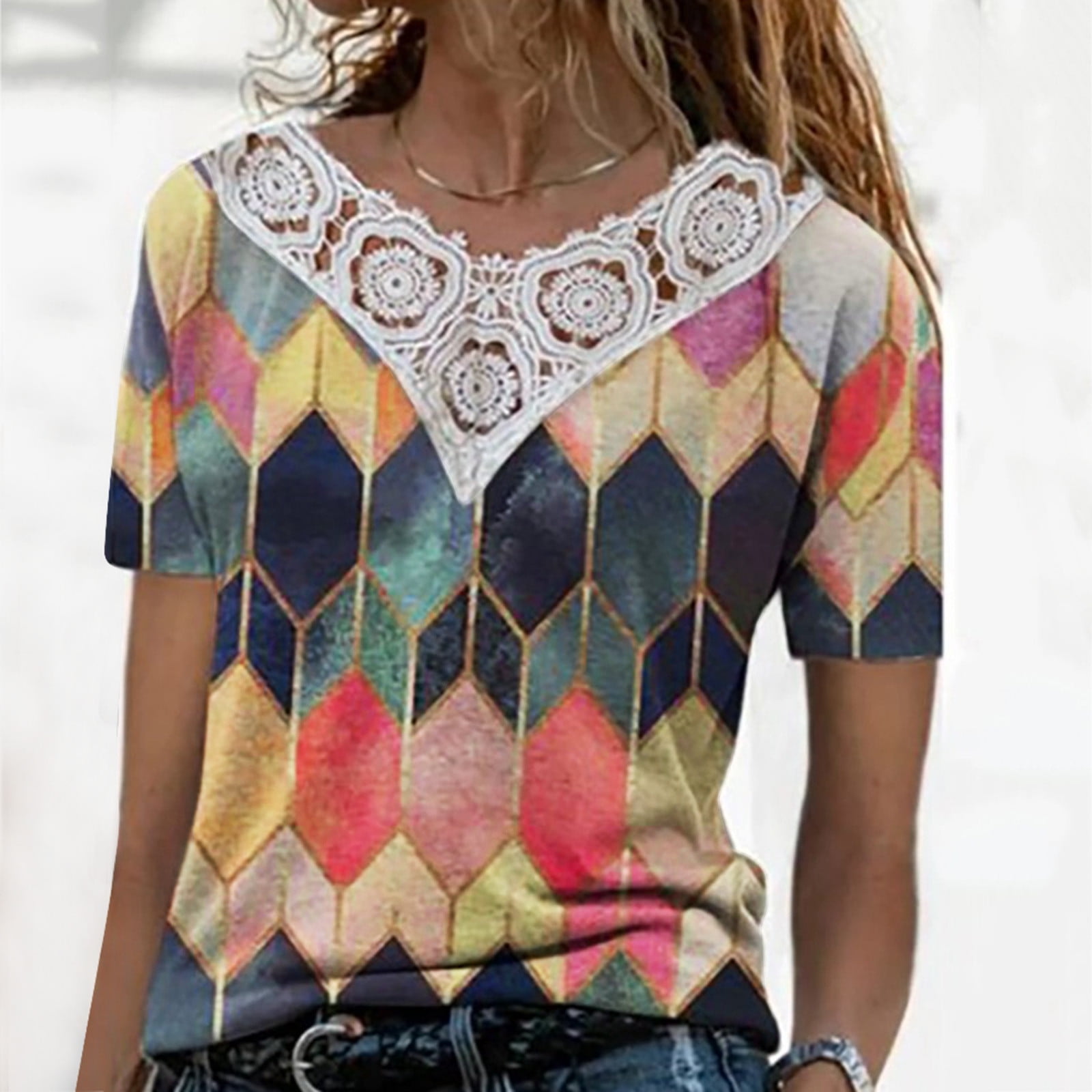 Click here for Chgbmok Plus Size Workout Tops For Women Fashion R... prices