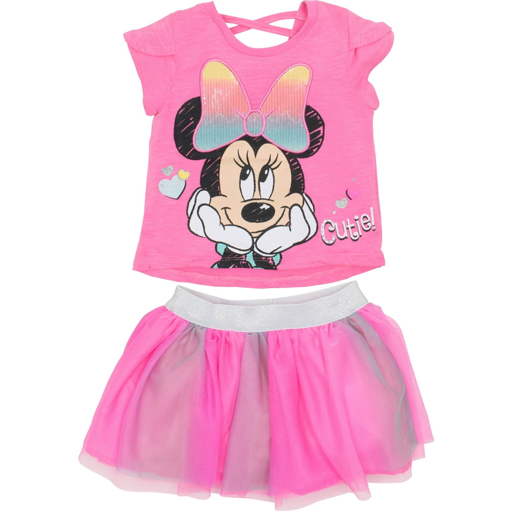 Minnie Mouse - Disney Minnie Mouse Toddler Girls' Fashion T-shirt and ...