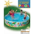 Intex 96 x 18 Ocean Reef Snapset Instant Family and Kids Summer ...