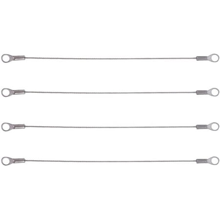 4pcs Stainless Steel Lanyard Cable Safety Wire Restraint Cable Door ...